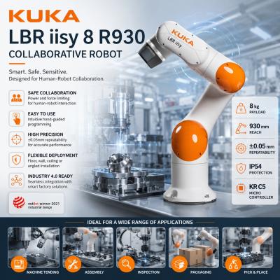 China KUKA LBR iisy 8 R930 8kg Payload Collaborative Robot 930mm Reach Cobot for sale