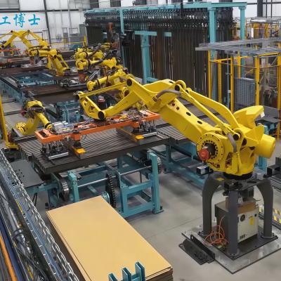 China Heavy Load 4-Axis Industrial Robot Fanuc M-410IC/315 Robot 315kg 3143mm with Magnetic Gripper Handling Steel Structure for sale