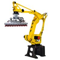 China 4-Axis Fanuc M-410IC/110 Palletizing Robot 110kg 2403mm with Pneumatic Suction Cup for Carton Stacking in Warehouse & Logistics for sale