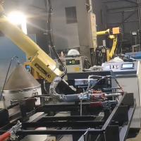 China FANUC M-20iD/12L Robot 12kg 2272 mm with Fiber Laser Source and Rotary Positioner for Metal Door Window Laser Welding for sale