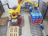 China Fanuc R-2000IC/165f Industrial Robot 165kg 2655mm for Carton Palletizing with Pneumatic Suction Cup and Cable Dress Pack for sale