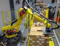 China Fanuc R-2000IC/165f Industrial Robot 165kg 2655mm for Carton Palletizing with Pneumatic Suction Cup and Cable Dress Pack for sale