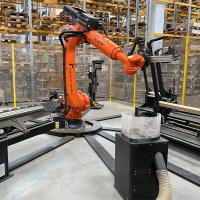 China Heavy Load 6 Axis Industrial Palletizing Robot KUKA KR 150 R3100-2 Robotic Arm for Automation Carton Bag Stacking for sale