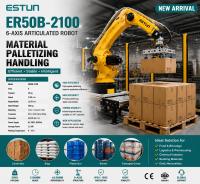 China Heavy Duty Industrial Palletizing Robot High Load Equipped ESTUN ER50B 2100 Used for Handling and Stacking for sale