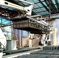 China Ultra Heavy Load Brick Tile Palletizing Kawasaki CP700L 700kg 3600mm 4Axis Robot Arm for Clay Brick Automatic Stacking Line for sale