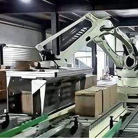 China High Speed Three-station Palletizing Kawasaki CP180L 180kg 3250mm 4Axis Robot Arm for Carton Box Automatic Stacking Line for sale