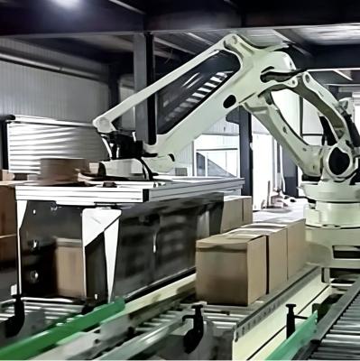 China High Speed Three-station Palletizing Kawasaki CP180L 180kg 3250mm 4Axis Robot Arm for Carton Box Automatic Stacking Line for sale