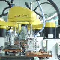 China FANUC SR-6iA SCARA Robot 6kg Load 650mm Reach 4 Axis Manipulator for Notebook Housing Assembly and Labeling for sale