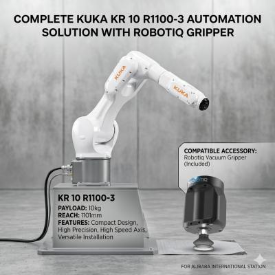 China KUKA KR 10 R1100-3 6-Axis Ultra-Compact Industrial Robot 10kg Rated Load 1101mm Reach IP67 Automatic Material Gearbox Motor for sale