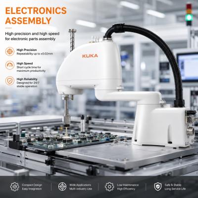 China KUKA KR 6 R500 Z200-2 SCARA Robot 6kg Payload 500mm Reach 4 Axis Industrial Robot for Assembly for sale