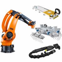 China KUKA KR 700 PA Heavy Duty Industrial Robot Arm with Vacuum Suction Cup Gripper for Carton Bag and Beverage Can Palletizing for sale