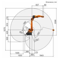 China Precision KUKA KR 6 R1840-2 Arc HW 6kg Industrial Robot for MIG MAG Arc Welding and Metal Fabrication for sale