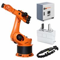 China Long Reach High Duty KUKA KR 280 R3080 6 Axis 280kg Payload Industrial Robot Arm With Electric Gripper for Loading and Unloading for sale