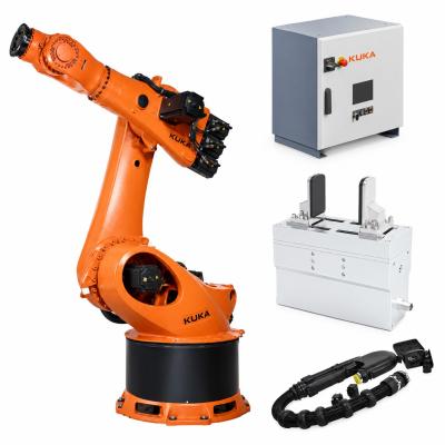 China Long Reach High Duty KUKA KR 280 R3080 6 Axis 280kg Payload Industrial Robot Arm With Electric Gripper for Loading and Unloading for sale