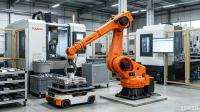 China Long Reach High Duty KUKA KR 280 R3080 6 Axis 280kg Payload Industrial Robot Arm With Electric Gripper for Loading and Unloading for sale
