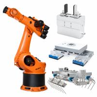 China Long Reach KUKA KR 340 R3330 6 Axis 340kg Payload 3326mm Reach Industrial Robot Arm With Gripper for Material Handling System for sale