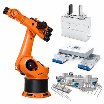 China Long Reach KUKA KR 340 R3330 6 Axis 340kg Payload 3326mm Reach Industrial Robot Arm With Gripper for Material Handling System for sale