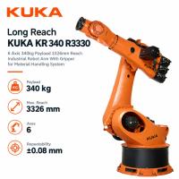 China Long Reach KUKA KR 340 R3330 6 Axis 340kg Payload 3326mm Reach Industrial Robot Arm With Gripper for Material Handling System for sale