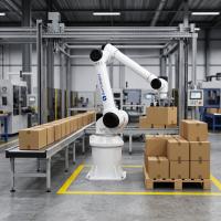 China Portable Robotic Arm Huayan Cobot Robot Palletizer Machine Collaborative Robot Handing Workstation with Gripper Solutions for sale