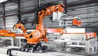 China 1000kg Heavy Duty Palletizing Robot KUKA KR 1000 Titan Industrial Arm AC Servo Motor IP67 Profile Material Engine Gearbox for sale