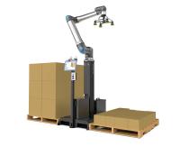 China UR7e Palletizing Workstation for Metal Part and Carton Handling for sale