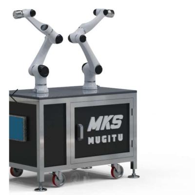China Cobot 6 Axis Elfin E10-L China Robot Combine With AGV  and Robotiq Gripper 2F-85 As Mobile Cobot for sale