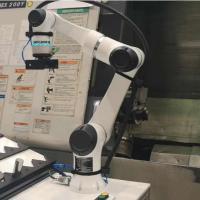 China Cobot 6 Axis Elfin E10-L China Robot Combine With AGV  and Robotiq Gripper 2F-85 As Mobile Cobot for sale