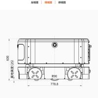 China High Precision 300kg AUBO-AMR300 Autonomous Mobile Cobot Dual-wheel Differential Drive 2 Units Lidar Multi-axis Collaborative for sale