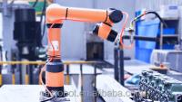 China AUBO I5 Collaborative Robot Loading and Unloading Workstation Light Weight Material Handling and Palletizing Automation Solution for sale