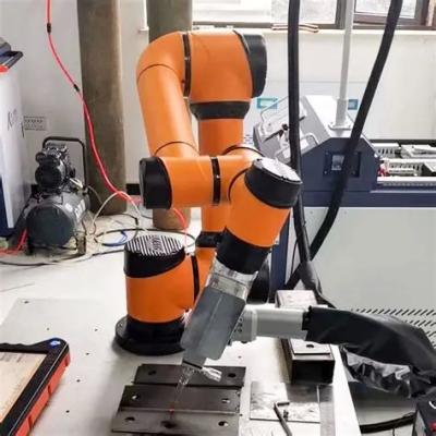 China Hot Sale Professional Laser Welding TIG MIG Cobot Workstation 6 Axis Collaborative Robot AUBO I10 1 kW Welder for sale