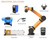 China Hot Sale Professional Laser Welding TIG MIG Cobot Workstation 6 Axis Collaborative Robot AUBO I10 1 kW Welder for sale