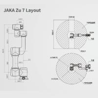 China JAKA Zu 7 Collaborative Robot Arm 6 Axis Industrial Robot Work With AGV Used for sale