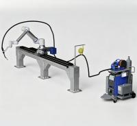 China CWG18 CWF18 6-Axis 20KG Payload Gantry Floor Rail Cobot Welding Station Long Seam Large Workpiece Automatic Welding Workstation for sale
