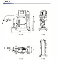 China Portable CWC Cart Type Mobile Collaborative Robot Welding Workstation CWC13 18 6-Axis IP68 380V Flexible On-site Automatic Robot for sale