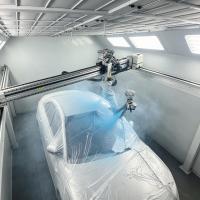 China Unmanned Auto Paint Spraying Robotic Equipment One Key Operation 3DVision Digitization Consistent Whole Car Spraying Performance for sale