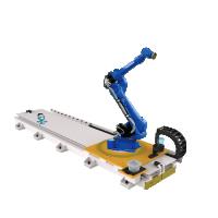 China Automatic Handling and Palletizing Workstation Robot Guide Rail+Yaskawa Robot for sale