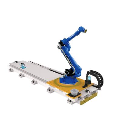 China Automatic Handling and Palletizing Workstation Robot Guide Rail+Yaskawa Robot for sale