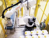 China KUKA Robot Palletizing System - Automated Material Handling Solution for Logistics, Warehousing and Production Line Integration for sale