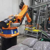 China Durable KUKA KR300 Custom Robotic Palletizing Workstation Food Processing Logistics Storage Intelligent 6 Axis Robot System for sale