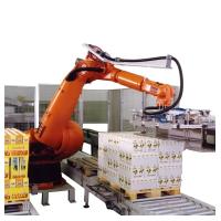 China Durable KUKA KR300 Custom Robotic Palletizing Workstation Food Processing Logistics Storage Intelligent 6 Axis Robot System for sale