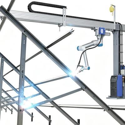 China GBSWT13 Overhead Cobot Welding Cell for Solar Panel Bracket Fabrication for sale