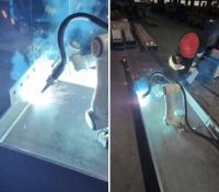 China Gantry-type CNGBS Integrated Cobot Welding Workstation CWG18 Arm Span 1800mm 4M Mobile Gantry Large-sized Workpieces Welding for sale