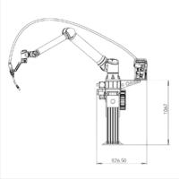 China High Cost-effective CNGBS Integrated Cobot Welding Workstation CWF18 with 4M Truss and Welding Power Soruce Flexible Deployment for sale