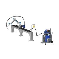 China Overhead Gantry Cobot Welding Workstation Custom 4-10m Span High Rigidity Frame 3D Vision Seam Finding Eliminate Welding for sale