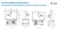 China GBSWT13 Desktop Cobot Welding Station with Overhead Mount Module for sale