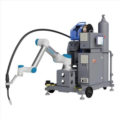 China Horizontally Rotating Extension Arm CNGBS Integrated Cobot Welding Workstation CWC18 Wider Coverage Higher Welding Efficiency for sale