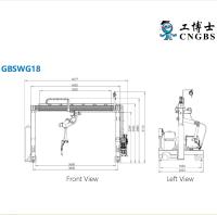 China CNGBS GBSWG18 Mobile Gantry Welding Workstation With GBS6-18 6kg 1800mm Cobot for Large Workpiece In-Situ Long Seam Welding for sale