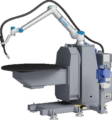 China GBSWP18 Integrated Welding Cobot Station, Built-in 500kg L-Type 2-Axis Positioner, Complete Turnkey Robotic Welding Workstation for sale