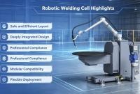 China GBSWP18 Integrated Welding Cobot Station, Built-in 500kg L-Type 2-Axis Positioner, Complete Turnkey Robotic Welding Workstation for sale