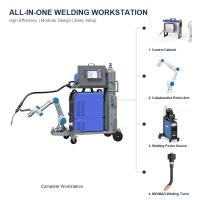 China Integrated Cobot Welding Workstation Portable Collaborative Robot Turnkey MIG MAG PLC Motor 3kg Payload Welding Station for sale